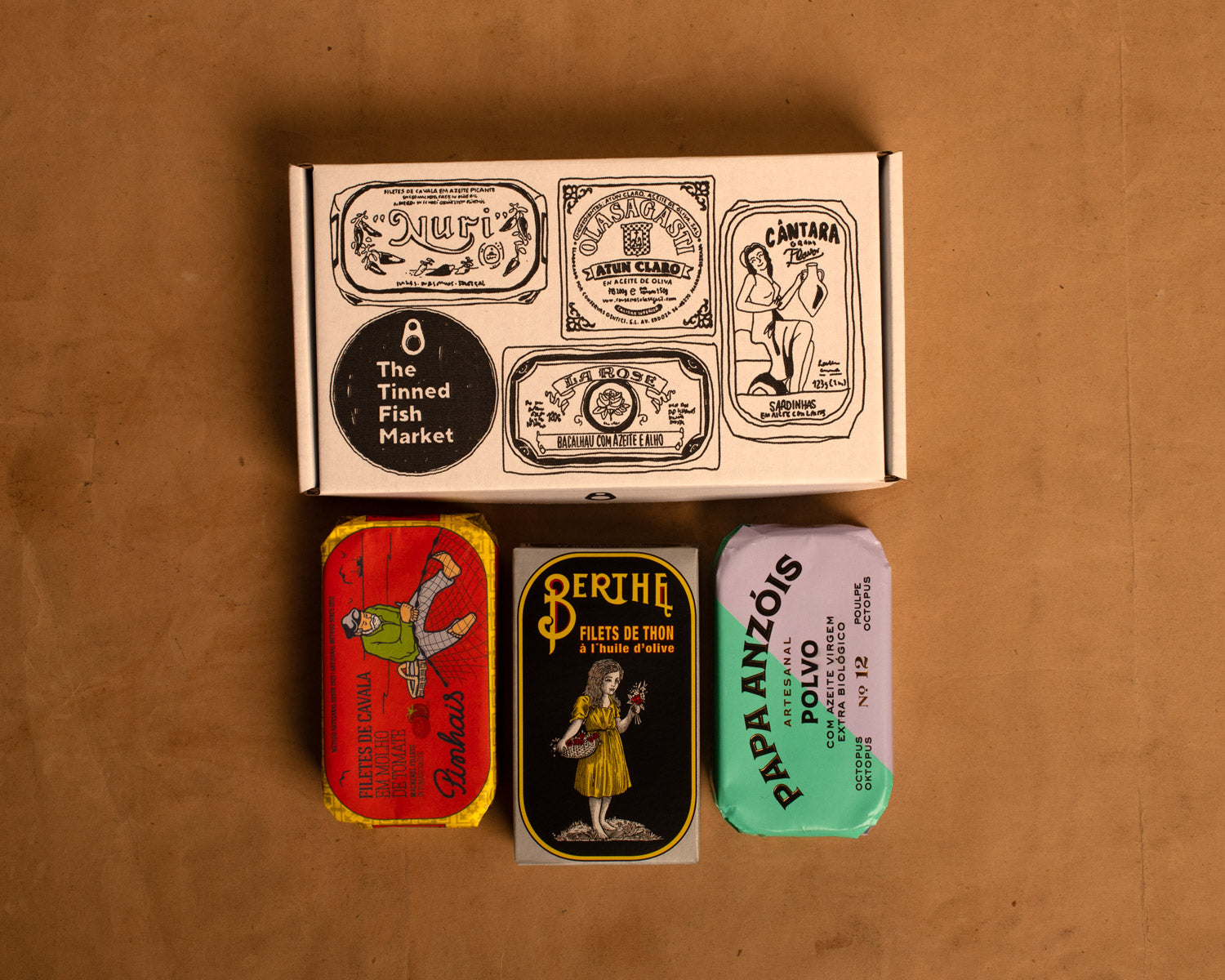 Octopus, mackerel and tuna | Tinned fish gift box – The Tinned Fish Market